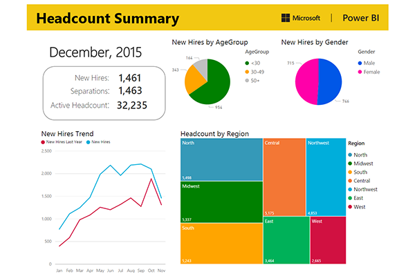 Power Bi Hr Dashboard Examples